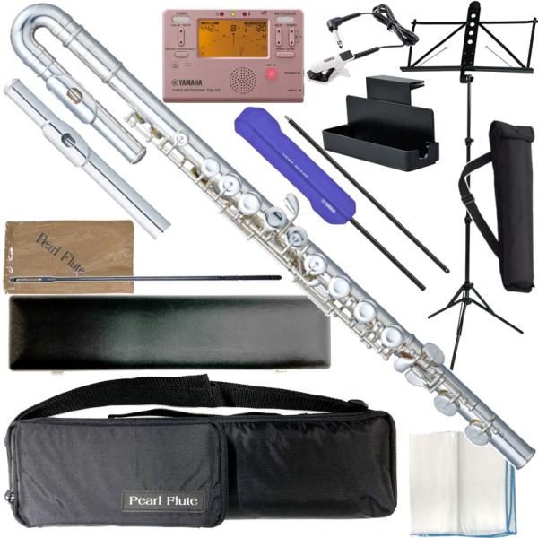 U字型の頭部管はこども用 幼児 小学生低学年に。ストレート付きで後々スタンダードなフルートとして使えます。日本のメーカーのクオリティは非常に高く吹奏楽現場でも有名なブランド。一本芯金,ピンレスメカニズム。フルート特有の問題に対しての改善シス...