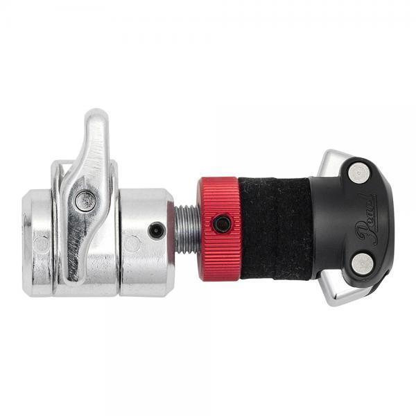 従来のグリップ力はそのままに、更に軽量化をはかった新型のハイハットクラッチ。下部をワンタッチ式の構造とすることで、ハイハットシンバルの脱着が容易なのはもちろん、従来のネジ式ではない為、緩んで外れることがないのが最大の特徴。また、ハイハットシ...