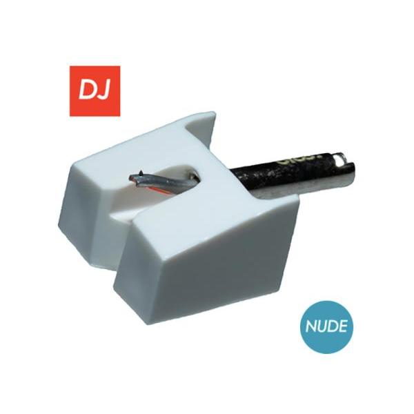 174-15T/DJ NUDEは、Pickering（ピカリング）のレコードカートリッジ：V15/AT1に使用できる、メーカーが製作した純正の針ではない、純正針と同等の性能を備えた代替針（交換針）です。この代替針（交換針）は「無垢丸針」タイ...