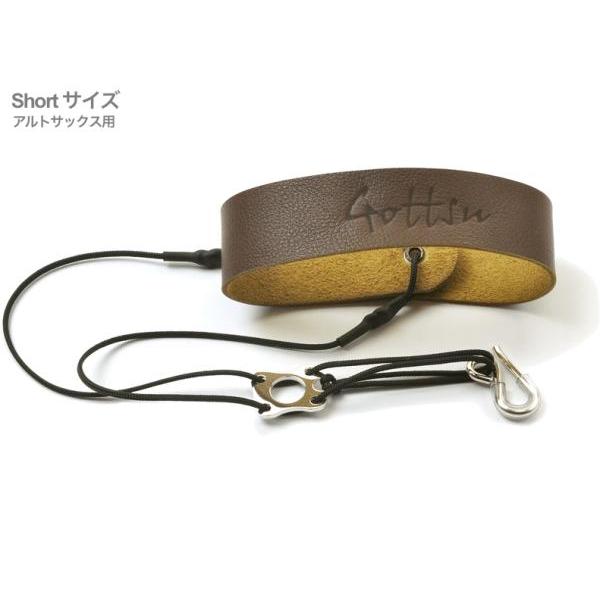 【以下対応不可　北海道 沖縄 離島 代引き】アルトサックス用。マウスピースで有名なGottsuのオリジナルストラップ。パーツ一つ一つにこだわって手作りで仕上げています。Gottsuの焼印がとても印象的なシンプルでアンティークなデザイン。●ネ...