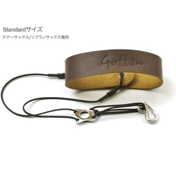 テナーサックス・ソプラノサックス兼用。マウスピースで有名なGottsuのオリジナルストラップ。パーツ一つ一つにこだわって手作りで仕上げています。Gottsuの焼印がとても印象的なシンプルでアンティークなデザイン。●ネックパッド...首周りに...