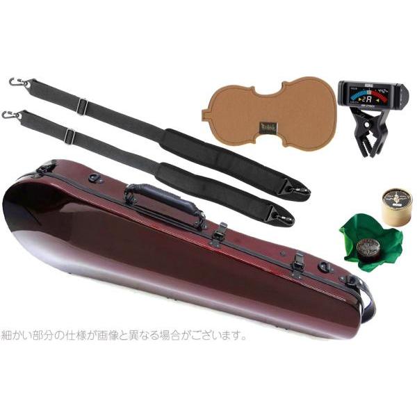 ビオラケースとモイスレガート、松脂、クリップチューナーのセット☆Carbon mac viola cases CFA-2S satin カーボンマック ビオラ用 サテン ハードケース サテンシリーズは、落ち着いた大人な雰囲気のカラーリングが...