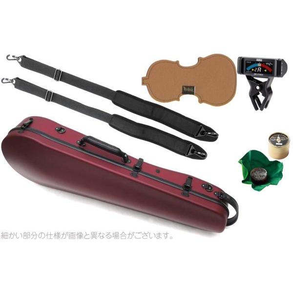 ビオラケースとモイスレガート、松脂、クリップチューナーのセット☆Carbon mac viola cases CFA-2S satin カーボンマック ビオラ用 サテン ハードケース サテンシリーズは、落ち着いた大人な雰囲気のカラーリングが...