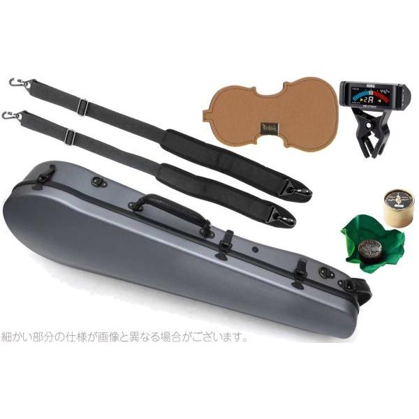 ビオラケースとモイスレガート、松脂、クリップチューナーのセット☆Carbon mac viola cases CFA-2S satin カーボンマック ビオラ用 サテン ハードケース サテンシリーズは、落ち着いた大人な雰囲気のカラーリングが...