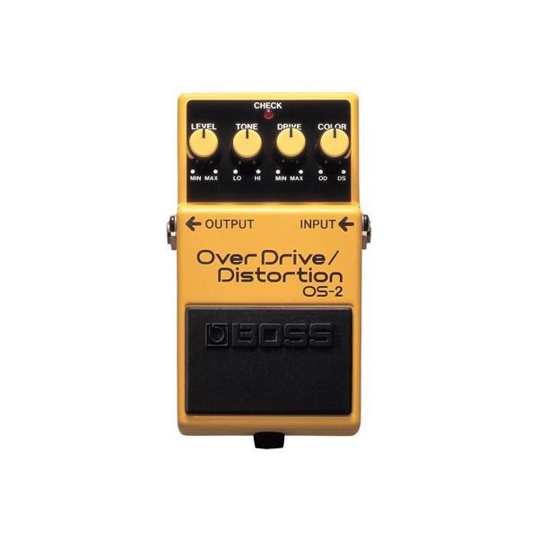 OS-2はオーバードライブとディストーション、独立した2系統の歪み回路を1台に凝縮したドライブ・ペダルです。2つのキャラクターの単独使用はもちろん、ペダル内部で並列に接続されたオーバードライブとディストーションのキャラクターをCOLORコン...