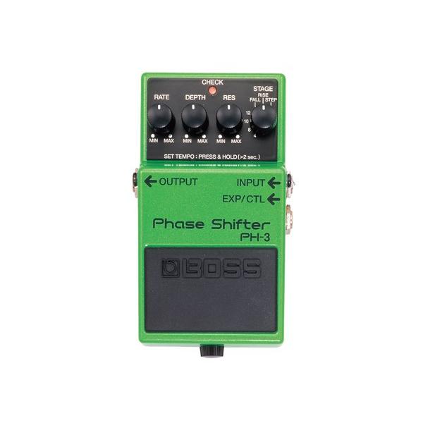 BOSSのコンパクト・エフェクターでもひときわ根強い人気のフェイザーPHシリーズから、さらに新しい効果を装備したニュー・モデルPH-3が登場。高音質の多段フェイザーとしてはもちろん、世界初の新フェイズ・エフェクト“RISE／FALL”サウン...