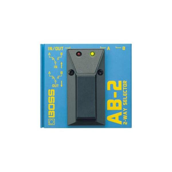AB-2は、2IN/1OUT、1IN/2OUTのどちらでも使用できるABセレクターです。A/B端子に2本のギターを接続すれば、ギターを持ち替えた際にフット操作で入力切り替え可能。また、A/B端子にそれぞれギター・アンプを接続すれば、リード用...