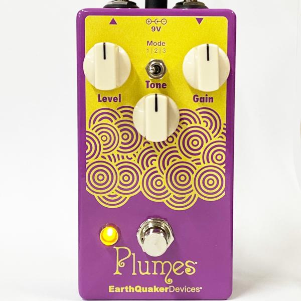 Earth Quaker Devices Plumes（アースクエイカーデバイセス プルームス） ワタナベ楽器店 限定カラーオーダーモデル。弊社拠点である京都を連想するカラー、和を感じさせる「紫」と「金」の組み合わせでカスタムペイントされた...