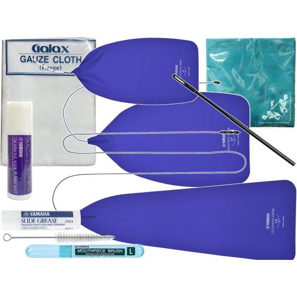 セットにはヤマハ以外の製品も含みます。トロンボーン用のお手入れセットのシンプルなセット。テナーバストロンボーンやバストロンボーンにもご使用いただけますが、ロータリーに必要なオイルなどはセットにしていませんのでテナートロンボーン用のヤマハで言...