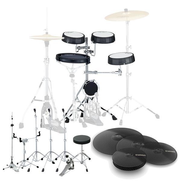 【セット内容】・TAMA TTK5S True Touch Training Kit (スネアドラム、バスドラム、タム×2、フロアタム、タムパッドスタンド)・EVANS ECP-DB-1 dB One Cymbal Pack (ハイハットシ...