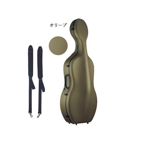 例外として【北海道/沖縄/離島/代引き/同梱】は実費送料の御請求となります。返品、交換不可。チェロ用カーボンマックハードケース CFC-2S サテン　Carbon Mac CFC-2S「新素材カーボンコンポジット」採用により、価格を抑えたハ...