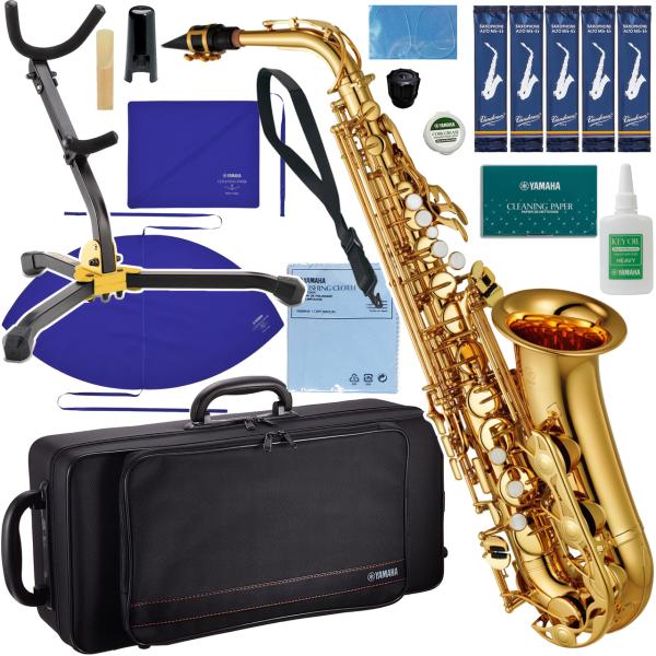 【以下は対応不可　北海道 沖縄 離島 代引き】技術者調整品 未展示 新品。定番スタンダードなアルトサックス。細かい部品までもが良い音を出すために重要な要素。安価なものとは音色や吹奏感に違いがでます。ゴールドはフォルテの音抜けがとても良く響き...