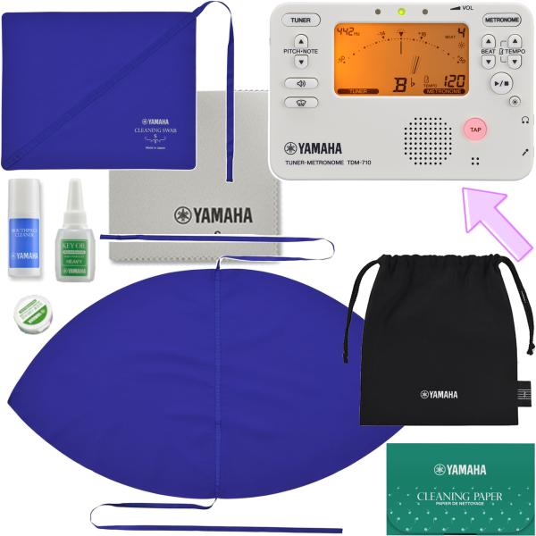 ＊YAMAHA お手入れ用品 KOSSAX6 楽器 メンテナンス お掃除 お手入れセット■セット内容:キイオイルヘビー 8ml,コルクグリス 2g,ポリシングクロスDXS 1枚,クリーニングスワブ S(ネック用),スワブ SAX用(アルト・...