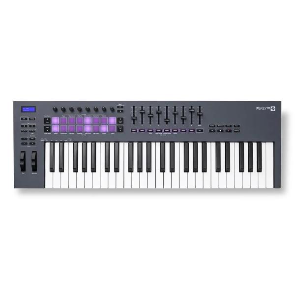 FLkey 49は、FL Studioでの音楽制作に便利に使える究極のフルサイズMIDIキーボードコントローラーです。FL Studioのシーケンサー、チャンネルラック、ミキサーをコントロールでき、創造力を刺激するスケール/コードモードなど...