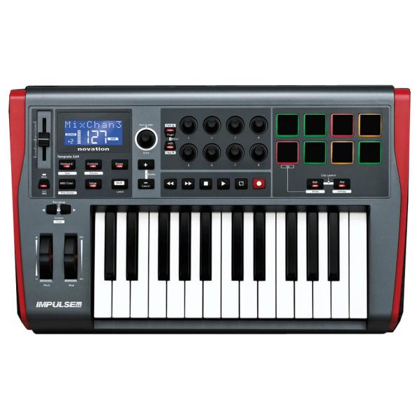 Impulseは完全に割り当て可能なコントロール部を搭載した、超高感度かつ表現力豊かなキーボード。鍵盤演奏者のために設計されており、優れた演奏感が楽しめる上に、Ableton Live、Apple Logic Pro、Avid Pro To...