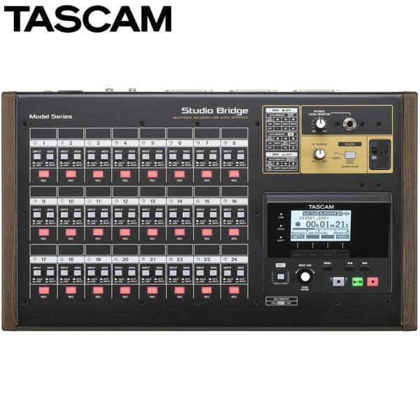 アナログサウンドの質感とデジタルレコーディングの利便性を融合◆  TASCAM タスカム Studio Bridge ◆ 24トラックレコーダー/MIDI搭載USBインターフェースレコーダー消費電力 20W外形寸法サイドパネル有り 446....