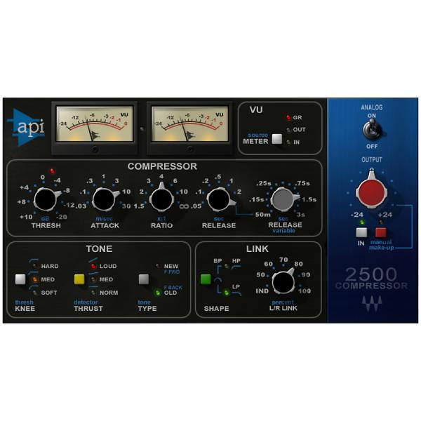 API 2500はAPIパンチ感とAPI独自のトーンを得られる、ダイナミクス・プロセスツールです。デュアルチャンネル・デザインにより、API 2500は1つのコンプレッサー設定で2つの独立したモノ・チャンネルとして動作させることもできます。...