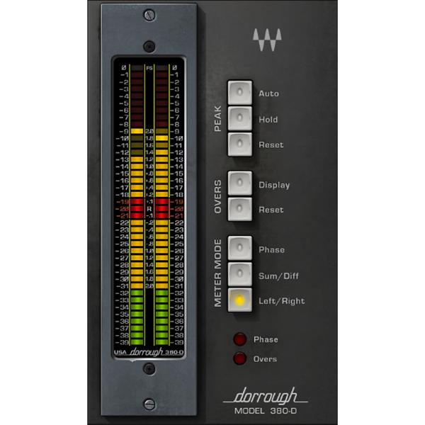 Waves  Meter Collectionは、最高の精度を誇るDorrough Electronicsのハードウェア・メーター280D/240D、380D/340D、40AES/EBUを完全にモデリングした、プロフェッショナルなメーター...