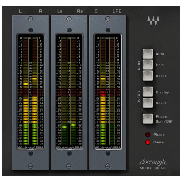 Dorrough Meter Collection - Surroundは、サラウンド制作環境に特化して設計されたカスタマイズ・メーターを持つ、プロフェッショナルなメーター・プラグインDorrough Meter Collectionの完全...