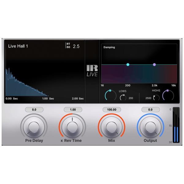 IRリバーブをライブ、スタジオでも［商品概要］Waves IR-Liveは、ライブ・サウンド・エンジニアのために開発されたインパルス・レスポンス・ベースのコンボリューション・リバーブです。低レーテンシー、リアルタイム・パフォーマンスによりラ...