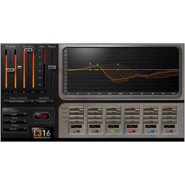 脅威の16バンドピークリミッター［商品概要］Wavesが最初に作り上げたマキシマイザL1 Ultramaximizerは世界中のミキシングとマスタリングに革命をもたらしました。続くL2 Ultramaximizerがもたらしたサウンドは、い...