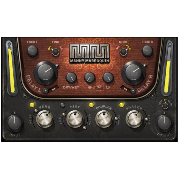 マニー・マロクィン監修によるディレイ・プラグイン［商品概要］Manny Marroquin Delayは、4度ものグラミー賞に輝いたミキシング・エンジニア、マニー・マロクィンが手がける、即戦力のディレイ・プラグインです。複合的なエフェクトを...