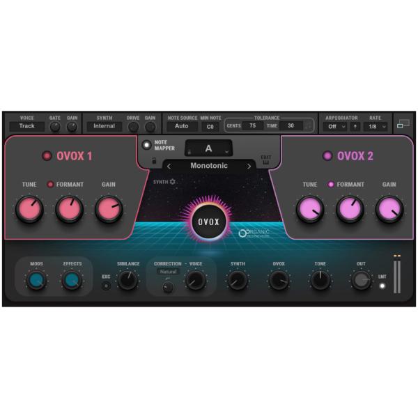 ボーカルを「再合成」する次世代ボーカルプロセッサーOVox Vocal ReSynthesisは、複雑なボーカル加工（モーフィング、ハーモナイズ、ボコーダー、トークボックスなど）を ワンストップで実現する次世代ボーカルFXプロセッサーです。...