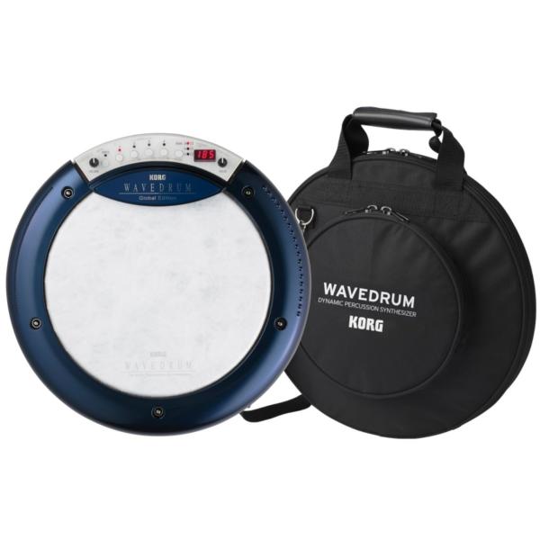 革新的なシンセサイズ技術により、新たな表現力を生み出すダイナミック・パーカッション・シンセサイザーが復刻再販!!【セット内容】KORG WAVE DRUM WD-X-GLB　本体専用ソフトケース
