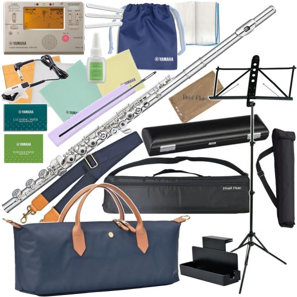 頭部管 総銀製のリングキィ/H足足部管モデル。パールは吹奏楽現場でも有名なブランド。特徴は一本芯金,ピンレスメカニズム。パールフルートギャラリーでは直接の修理対応、弊社では可能な限り調整後の出荷を実践。■PEARL FLUTE Dolce ...