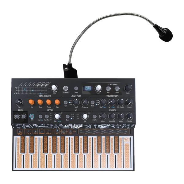 Micro Freak グースネックマイク付きの台数限定セット初めてのシンセでお求めやすいものを探している場合でも、 すでにシンセを数台所有していて他にはないユニークなサウンドやインターフェイスのものを探しているコレクターでも、MicroF...