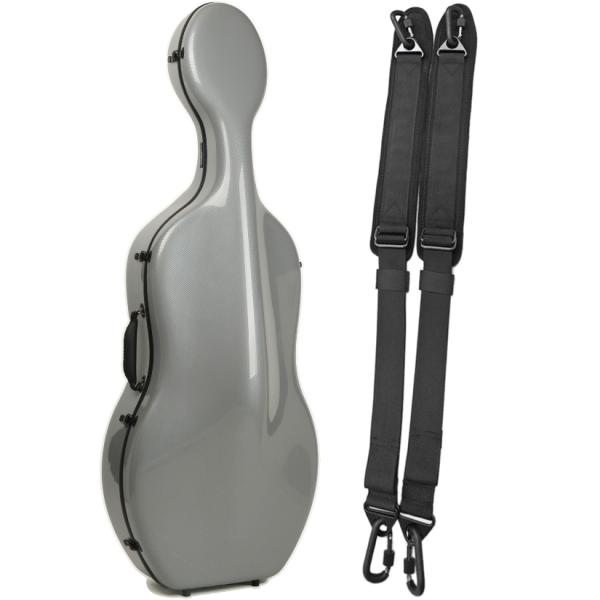 返品交換不可。例外として【沖縄/離島/代引き/同梱あり】は対応できません。ご注文された場合はキャンセルとさせていただきます。ライトグレー Light gray■チェロ用カーボンファイバー製ハードケース　Carbon Mac CFC-3 ce...