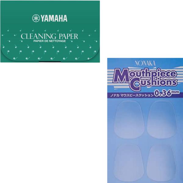 マウスピースパッチはヤマハ製品ではありません。細かい仕様が画像と異なる場合がございます。返品交換不可　＊YAMAHA CLEANING PAPER CP3 ヤマハ クリーニング ペーパー CP-3 70枚入り 演奏後にタンポについた水分を取...