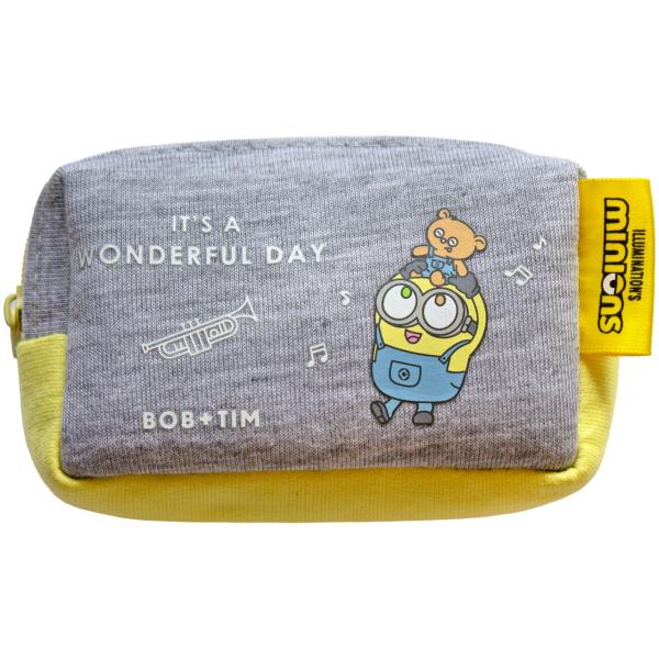 【以下対応不可　北海道 沖縄 離島 】出荷方法のご希望によっては開封しサイズを調整して出荷する場合がございます。ミニオン Bob+Tim 　マウスピース用スウェットポーチ。管楽器のマウスピースを収納するためのポーチです。  外装にやわらかな...