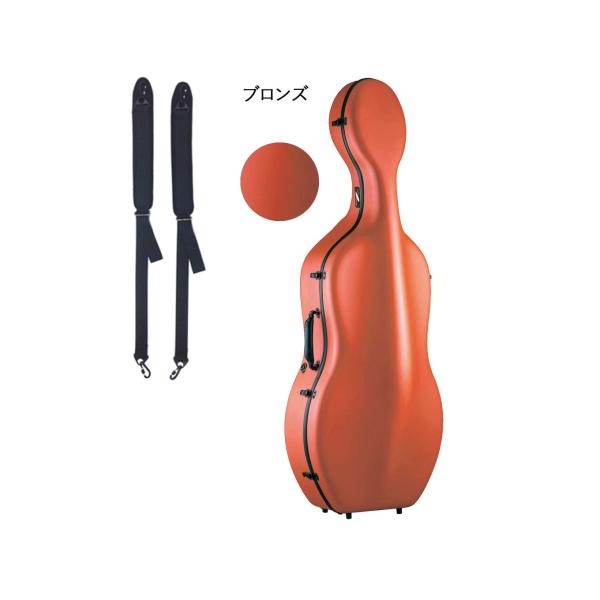 例外として【北海道/沖縄/離島/代引き/同梱】は実費送料の御請求となります。返品、交換不可。■チェロ用カーボンファイバー製ハードケース　Carbon Mac CFC-L cello casesカーボンマックの中でも軽量のモデルです。使いやす...