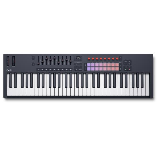 制作の全てを、この一台で。FL Studio専用、フラッグシップの61鍵コントローラー［商品概要］FLkey 61は、ビートのスケッチからトラックの完成まで、音楽制作をスムーズに行えるFL Studio専用キーボード・コントローラー。5オク...