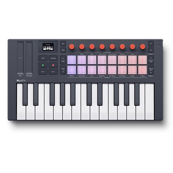 場所を選ばず、制作できる。FL Studio専用、ミニサイズの25鍵コントローラー［商品概要］FLkey Mini 25は、ビートのスケッチからトラックの完成まで、音楽制作をスムーズに行えるFL Studio専用キーボード・コントローラー。...