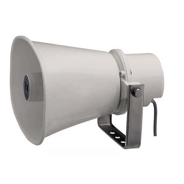 SC-710AM・ホーンスピーカー　10W　トランス付 ハイインピーダンススピーカー・小型軽量で広報、案内放送に適した明瞭性の良いスピーカーです。ホーンA筒はアルミで粉体塗装仕上げ、アングル、ねじ類はステンレスを用い、耐候性に優れています。...