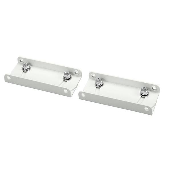 HY-WM1W   スピーカー取付金具　白・スピーカーシステムHX−5シリーズを壁または天井に取り付けるための金具です。・壁取付時には、水平軸から下向き最大20°、天井取付時には垂直軸から最大20°の角度調節ができます。・別売のスピーカー取...