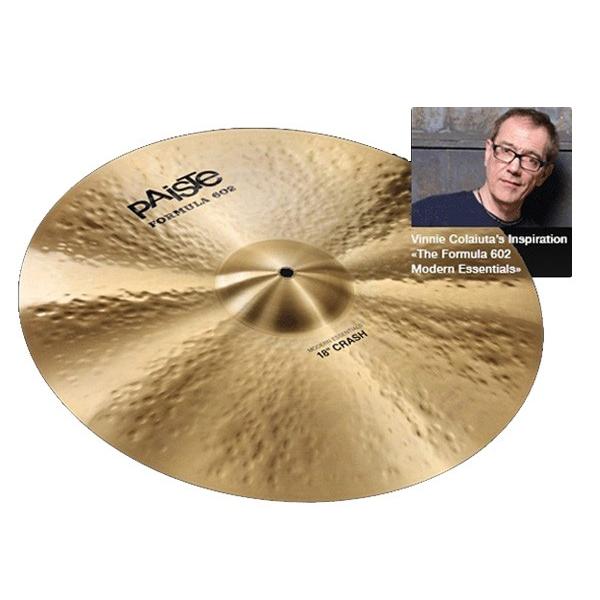 ■メーカー：PAISTE（パイステ）■シリーズ：FORMULA 602 MODERN ESSENTIALS■タイプ　：クラッシュ■サイズ　：20インチ■特徴　　：より表現力を増した歯切れの良いクラッシュサウンド。※このシンバルシリーズはハン...