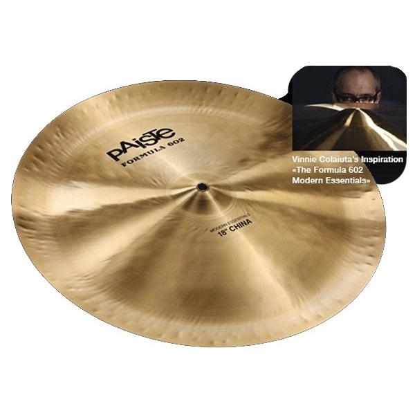 ■メーカー：PAISTE（パイステ）■シリーズ：FORMULA 602 MODERN ESSENTIALS■タイプ　：チャイナ■サイズ　：18インチ■特徴　　：品の良いチャイナサウンド※このシンバルシリーズはハンドメイドのため、生産工程やプ...