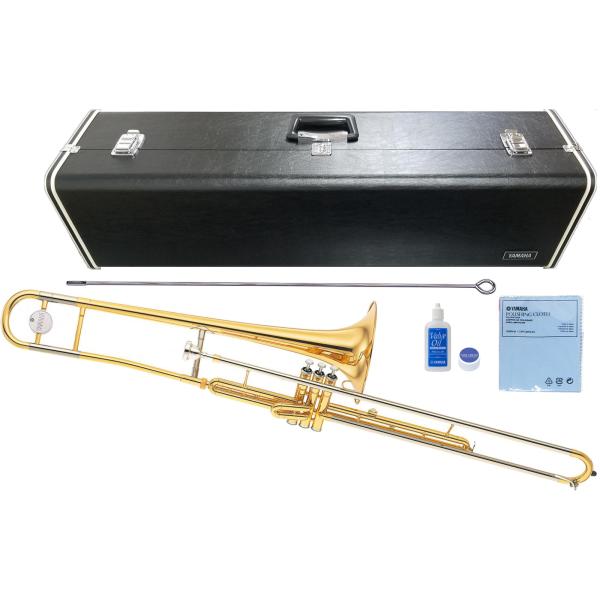 以下は対応不可　北海道 沖縄 離島 代引き。技術者調整品。吹奏楽/ブラスバンドの定番ヤマハがおすすめ。(さらに安いものとはピッチの安定感,全体のバランスの良さ,パーツの丈夫さなどに差があり)トロンボーンの特徴ともいえるスライド操作がピストン...