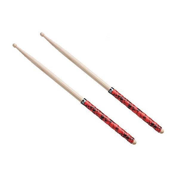 テニスラケットや野球のバットのグリップ部にも採用されている手にしっくりと馴染む素材を使用した、スティックの滑りを防ぐテープ。2ペア入り。※画像のスティックは別売です。