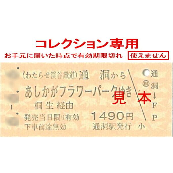 【発売日：2020年03月14日】2020年3月14日(土)発売通洞駅からJR両毛線あしかがフラワーパーク駅までの硬券連絡乗車券。券面に「あしかがフラワーパークゆき」と駅名を印刷したＢ型硬券です。現地まで買いに来られない方のために、オンライ...