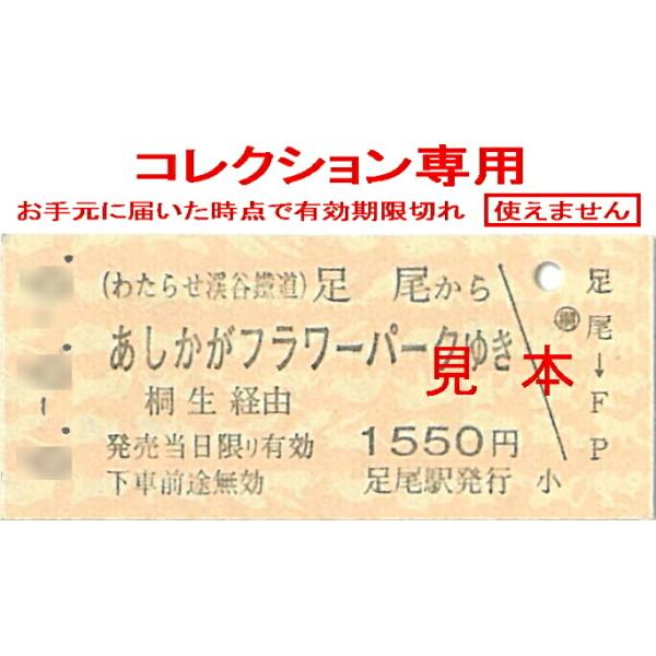 【発売日：2020年03月14日】2020年3月14日(土)発売足尾駅からJR両毛線あしかがフラワーパーク駅までの硬券連絡乗車券。券面に「あしかがフラワーパークゆき」と駅名を印刷したＢ型硬券です。現地まで買いに来られない方のために、オンライ...