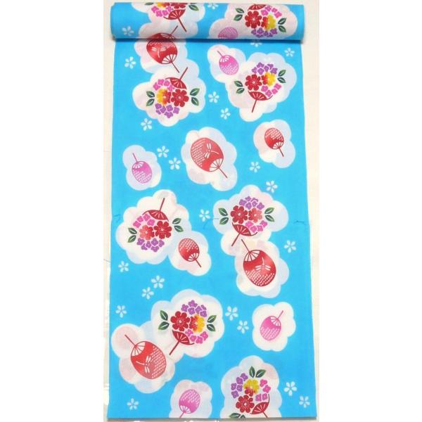 ◆アドバイス◆　四つ身・７〜８才用（１２０サイズ）のゆかたが作れる長さの生地です。*素材:綿100%*サイズ:２丈物　巾　約37cm　　　　　　　　　長さ　約7.6m*セット内容:単品です。*適合　女の子用◆掲載商品の柄の説明◆　*掲載写真...