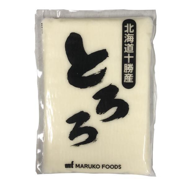 北海道十勝産長芋を100％使用したあっさりとしたとろろです。すりおろした後急速凍結しました。面倒な皮むき、すりおろしの手間がはぶけ、解凍するだけで無駄なく簡単に美味しい長芋とろろを味わえます。1)名称：冷凍野菜2)原材料：長芋3)内容量：1kg