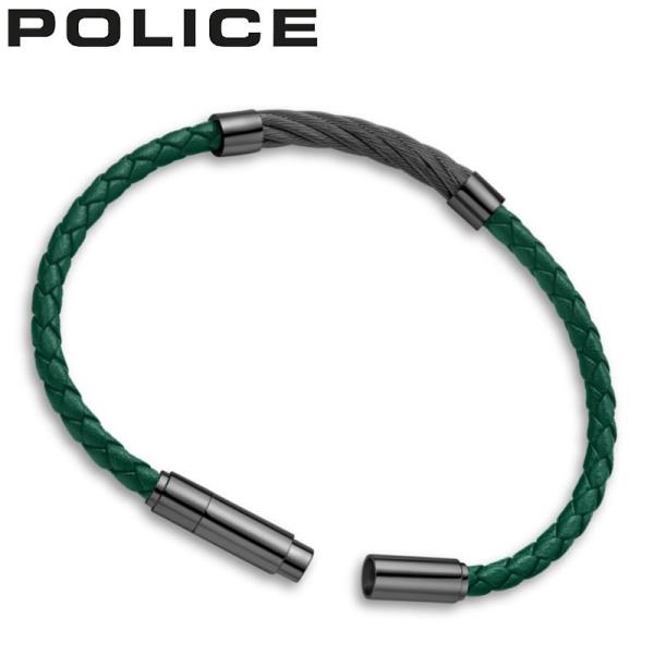 型番 GB0005449 商品情報 - 素材 縦：10mm 長さ 最小：18cm〜最大：18cm ステンレススチール/レザー グリーン/ブラック 付属品 POLICE純正BOX ※説明書・保証書に関して入荷時期により仕様、内容が一部異なる場...