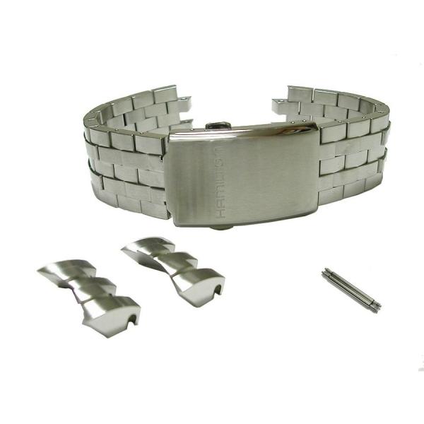 　・新品　未使用品 正規品　・ベルト品番　H605.776.102　・ステンレススチール製　・バネ棒付　　取り付け可能なハミルトンの時計　・H77622553 H77612133 H77612333 　・ウラブタ番号　H776120／H77...