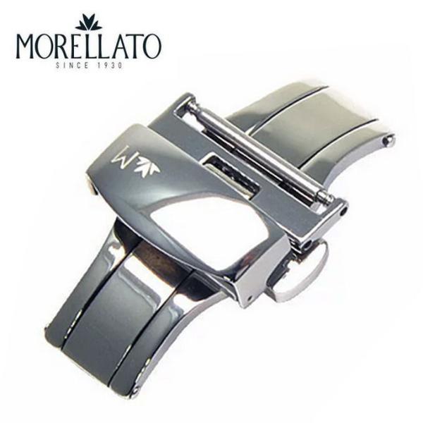 ステンレススチールを使用した、両開きタイプのMORELLATOオリジナルDバックルです。ワンタッチプッシュ式でベルトの着脱が簡単に行えます！さらにバックルが自動的に開くので、着け外しがより手軽になっております。お手持ちの革バンドの時計に装着...
