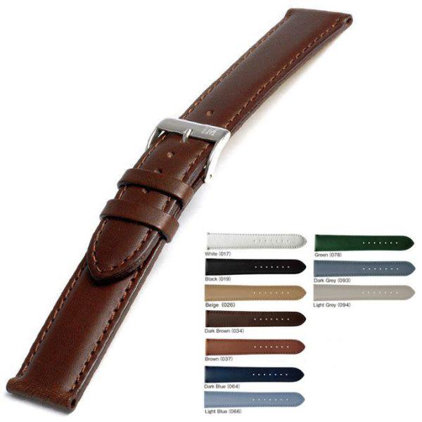 カーフの時計ベルトの中で、最もスタンダードでプレーンな時計ベルトです。カラー・サイズ共にバリエーションが豊富でカジュアルからフォーマルまで幅広くご利用して頂けます。 素　材：カーフ（牛革）カラーホワイト White (017)ブラック Bl...